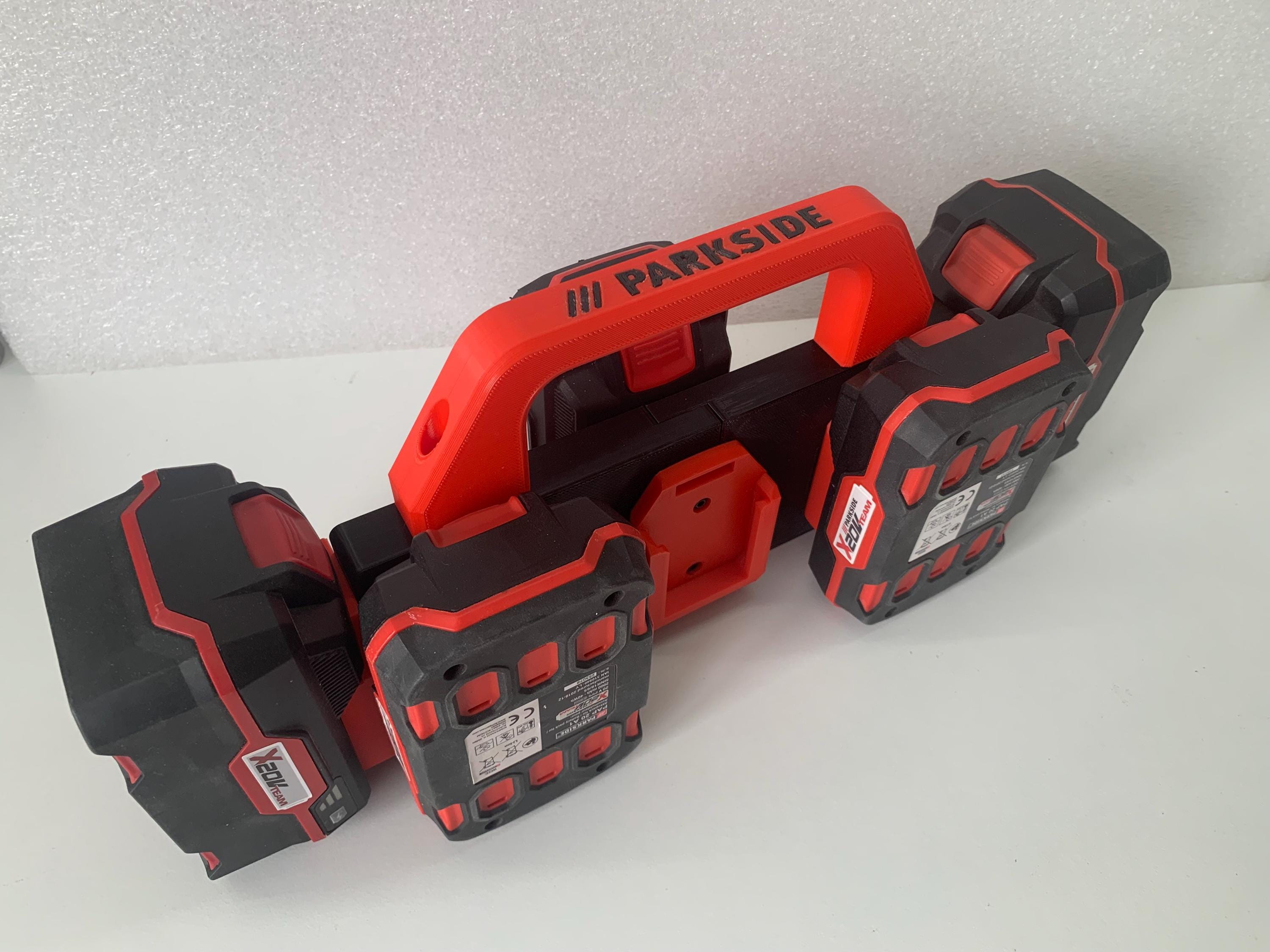 Battery Caddy, Carrier, Transporter, Organizer for 8x Parkside X20v ...