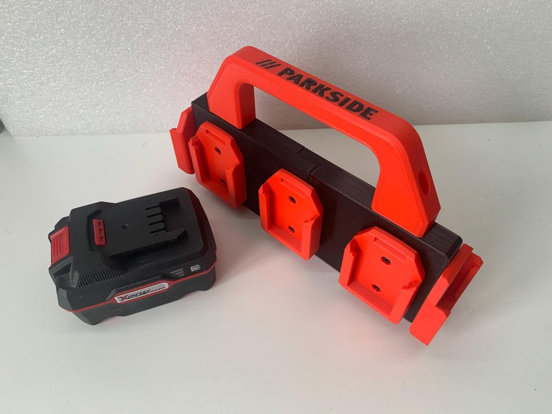 Battery Caddy, Carrier, Transporter, Organizer for 8x Parkside X20v ...