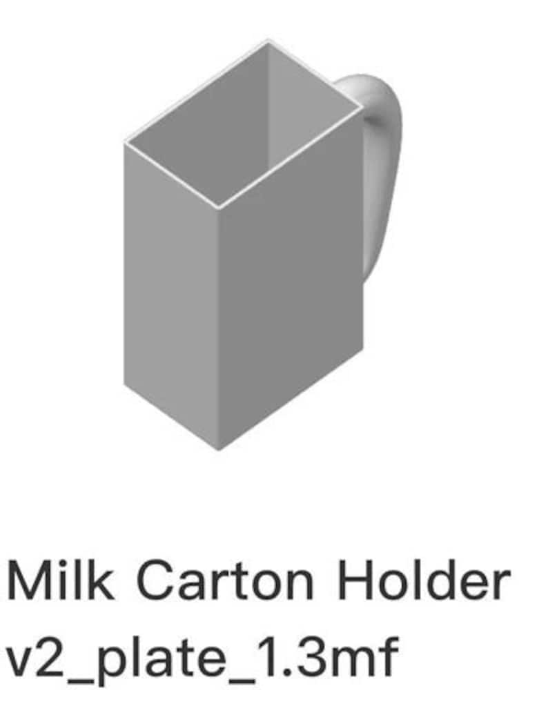 DIGITAL FILE ONLY | 1L Rectangle Milk Carton Holder for Easy Pouring ...