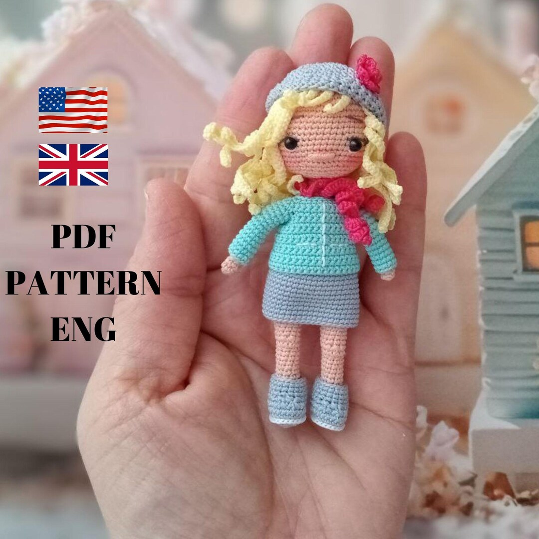 Lali Doll Miniature Amigurumi Pattern, Doll Making, Crochet Doll ...