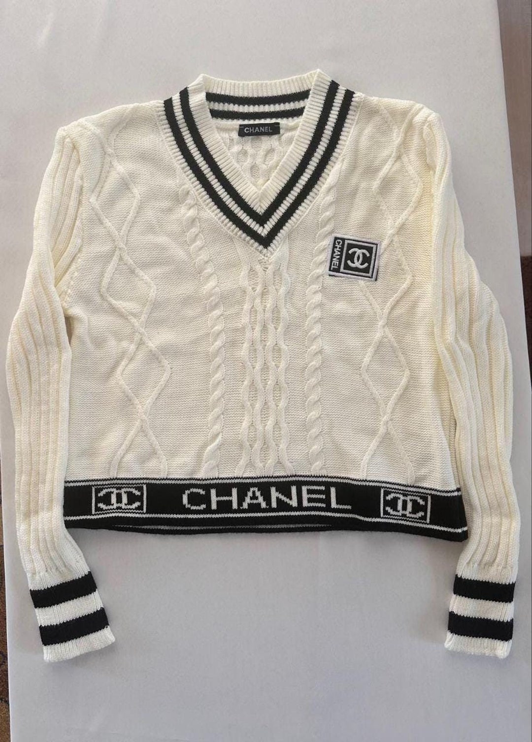 Vintage Chanel Sweatshirt, Women Sweatshirts, Women Clothes. - Etsy