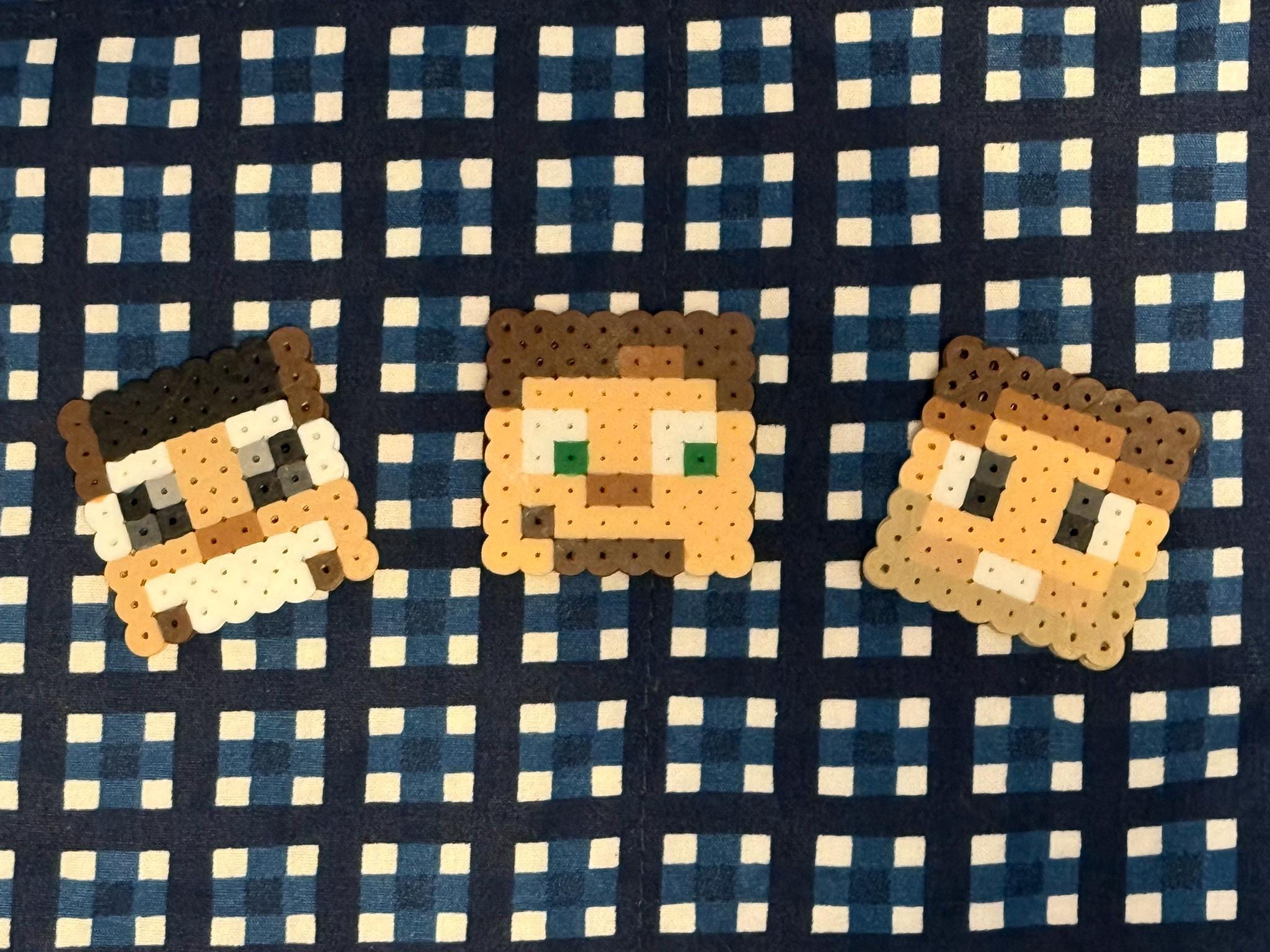 Minecraft Perler Bead Keychains - Etsy