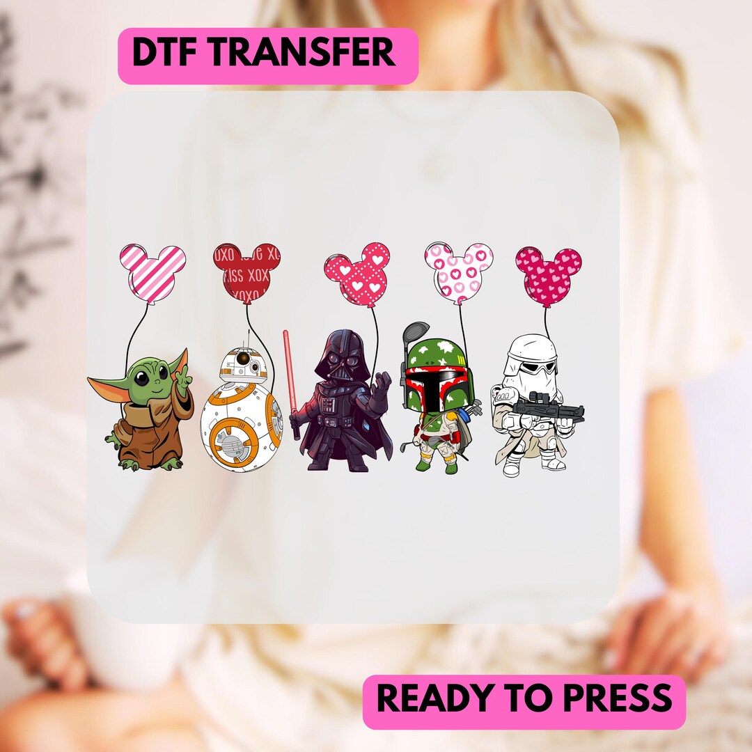 Disney Star Wars DTF Transfer/star Wars Couple Dtf/star Wars Characters ...