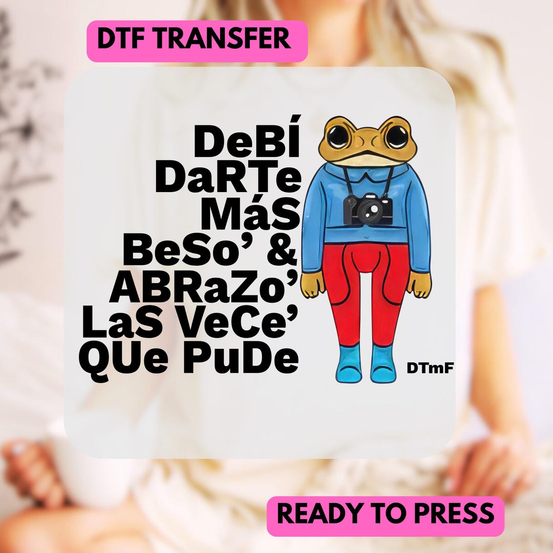Bad Bunny Debi Tirar Mas Fotos Dtf/bad Bunny Transfer/ Dtmf Dtf/bad ...