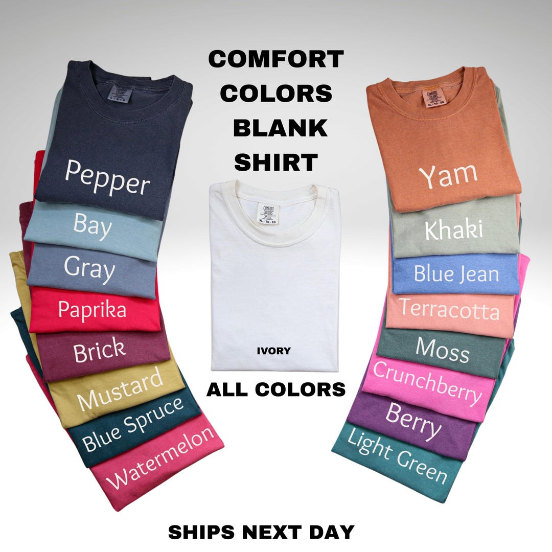 Comfort Colors Blank Shirt | Comfort Colors Tee |comfort Colors T-shirt ...
