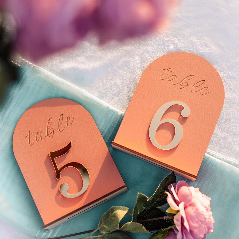 Wooden Table Number - Etsy