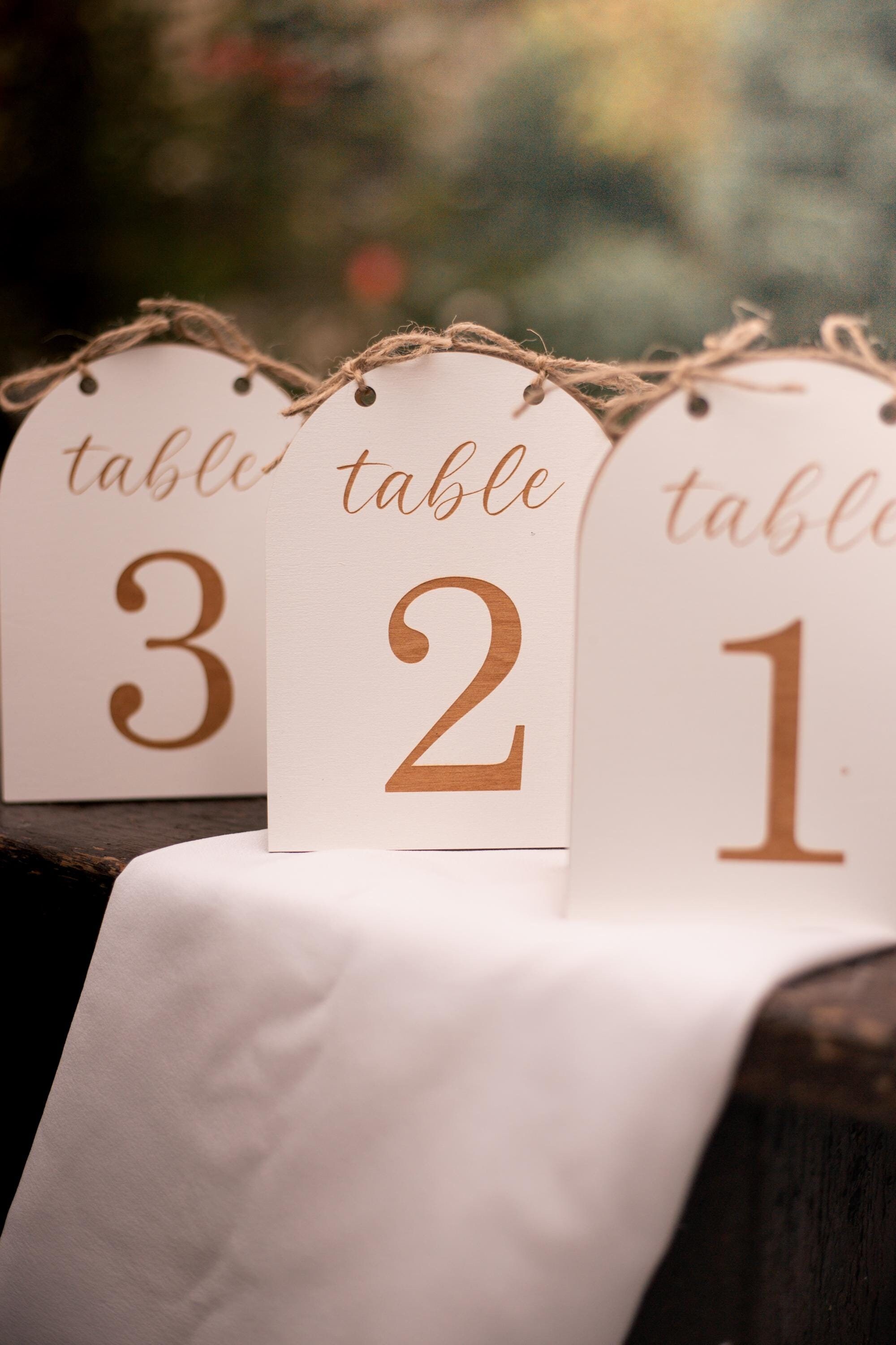 Wooden Wedding Table Number Wedding Table Decor, Rustic Country Wedding ...