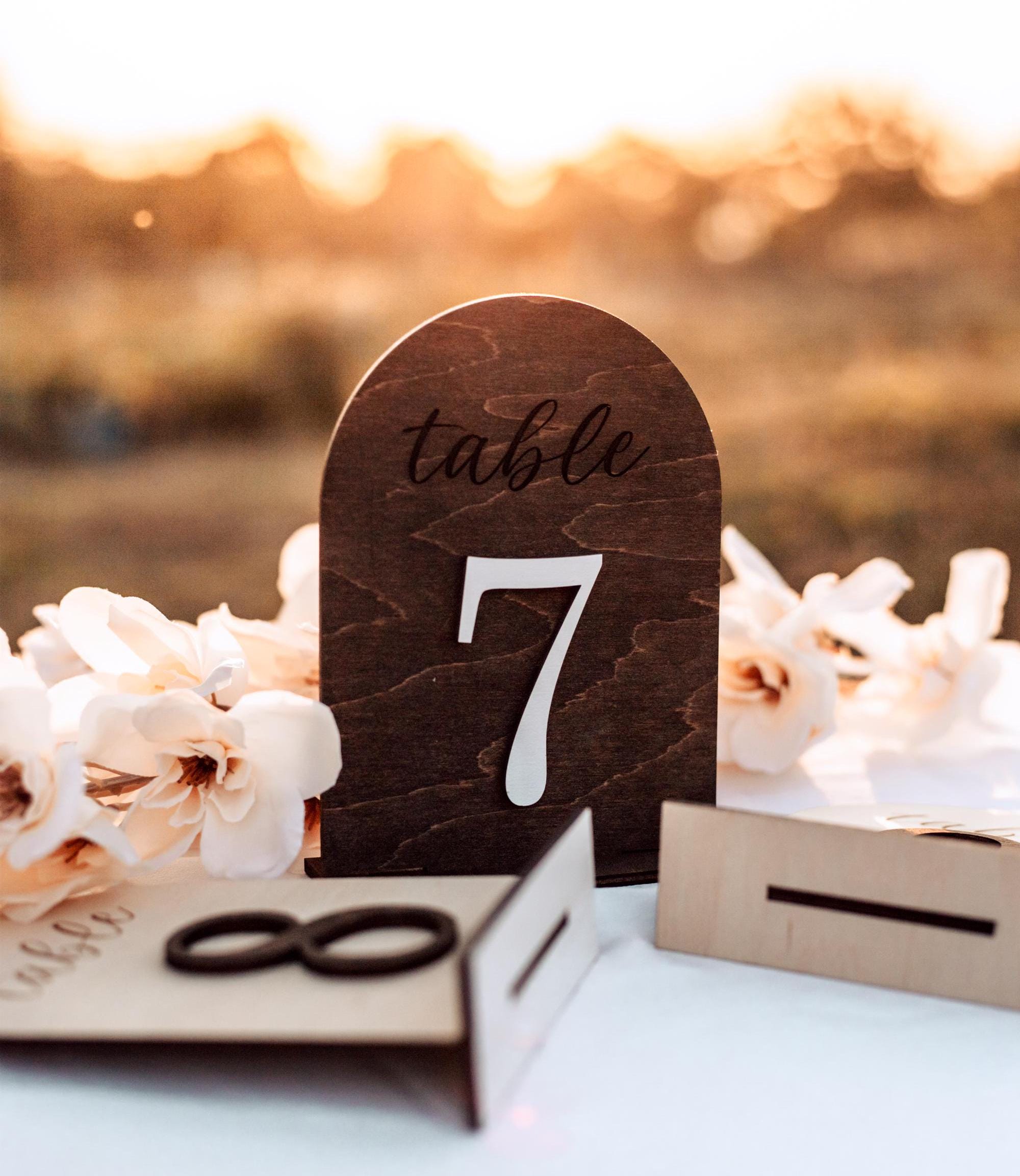 Wooden Wedding Table Number - Wedding Table Decor, Rustic Country ...