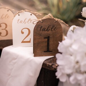 Wooden Wedding Table Number Wedding Table Decor, Rustic Country Wedding ...