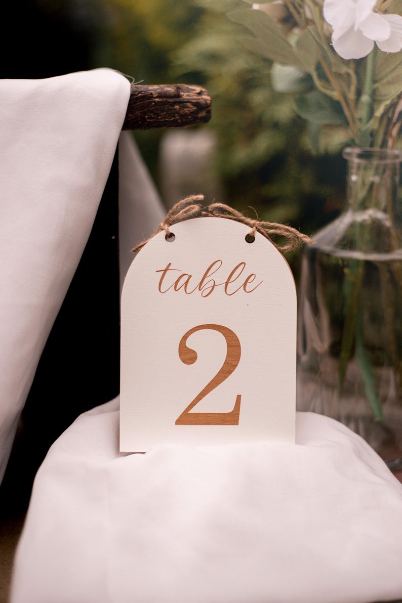 Wooden Wedding Table Number Wedding Table Decor, Rustic Country Wedding ...