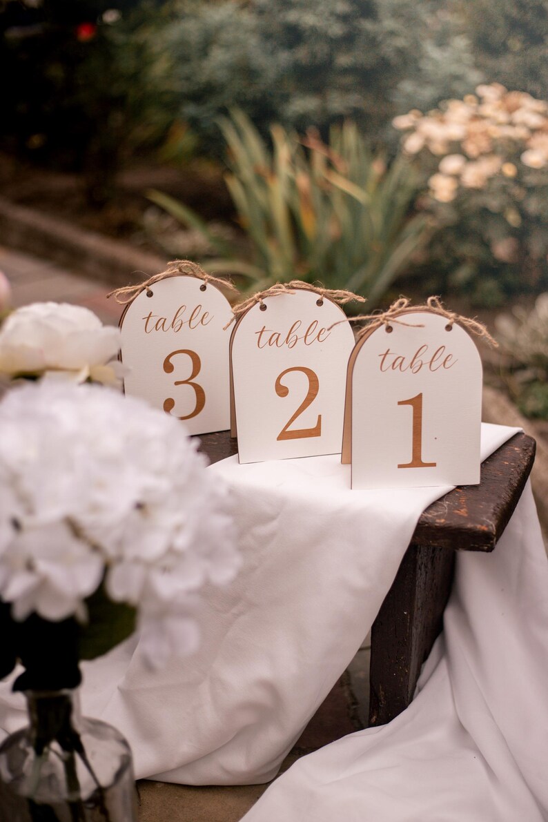 Wooden Wedding Table Number Wedding Table Decor, Rustic Country Wedding ...