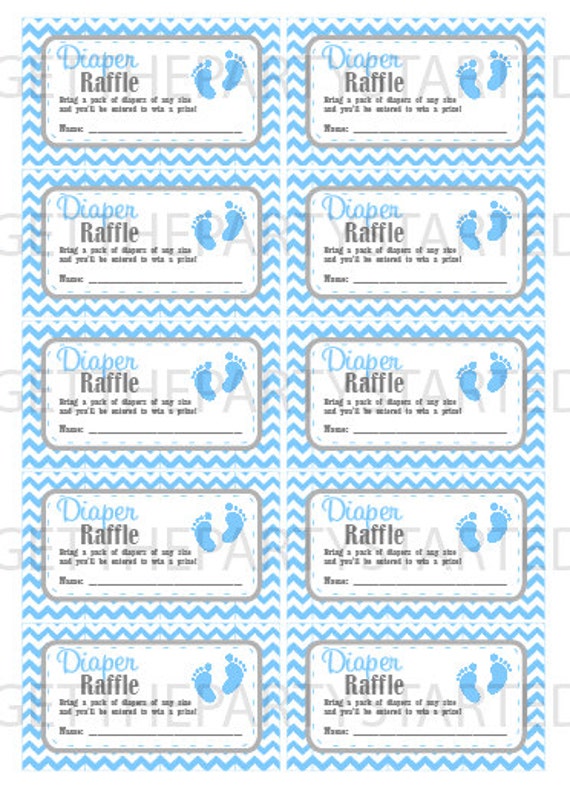 Free Diaper Raffle Printable