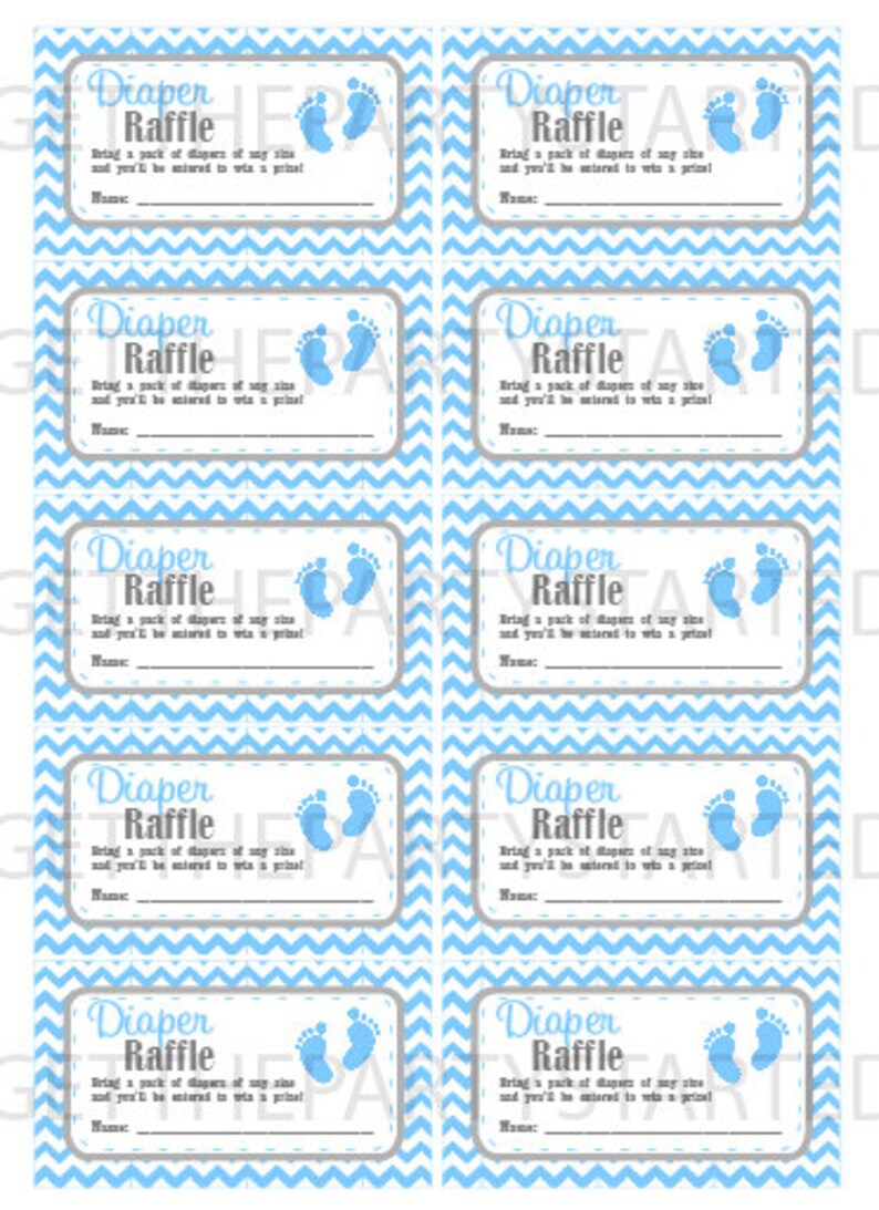 Free Diaper Raffle Printables Printable Word Searches