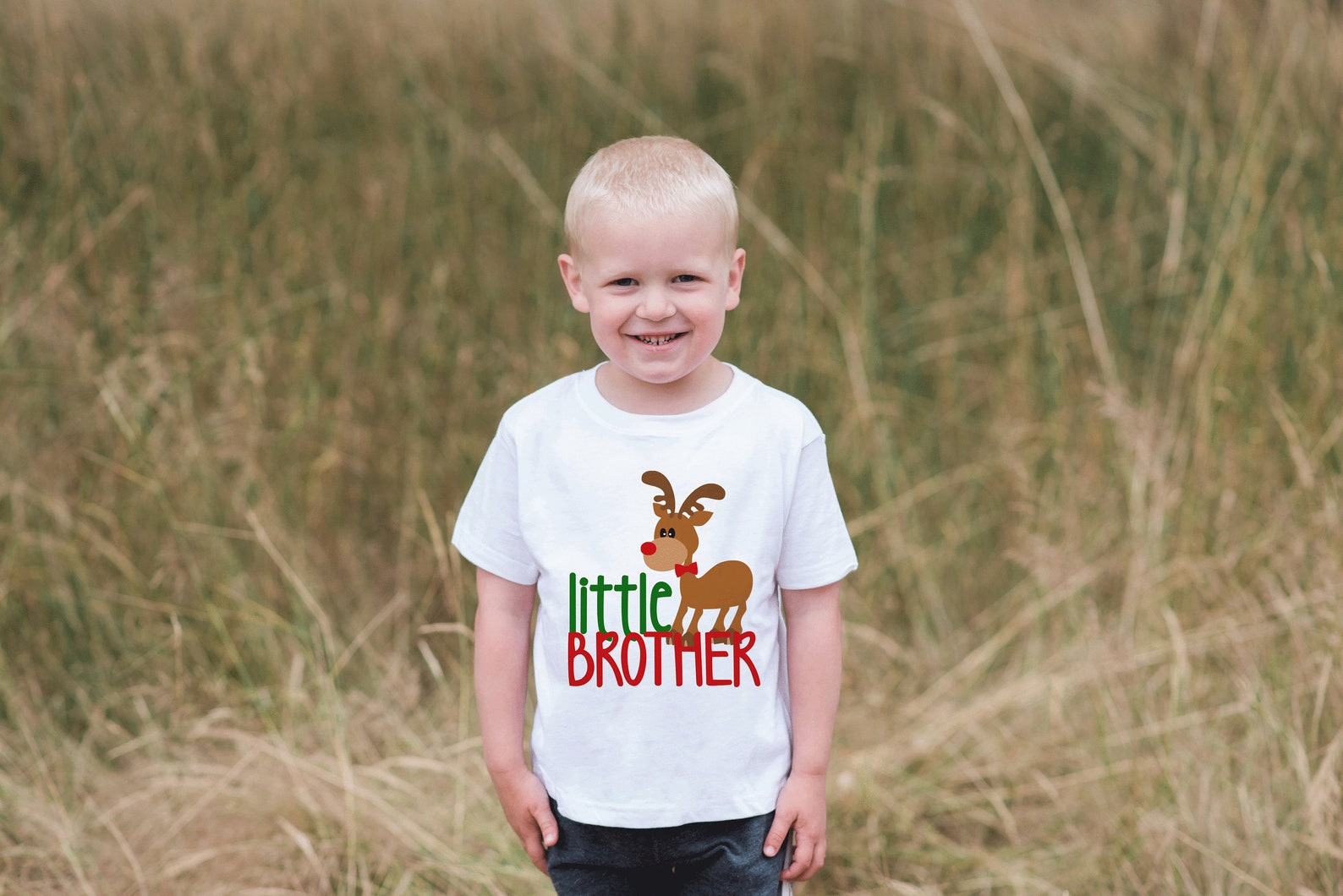 Christmas Little Brother Shirt Holiday Little Brother - Etsy