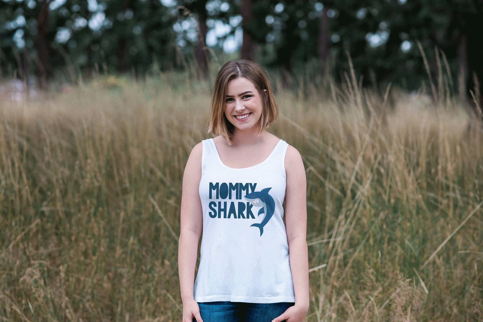 Mom Shark Tank Mommy Shark Top Womens Shark Tank Top | Etsy