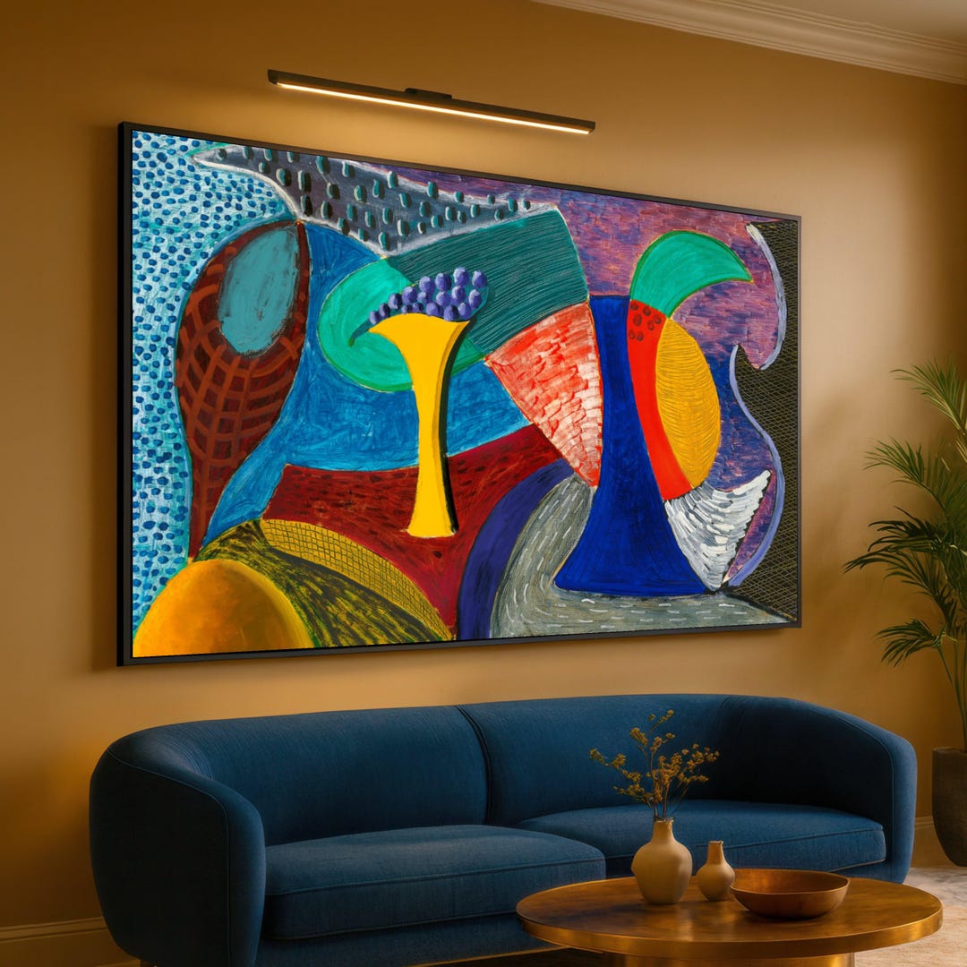 Abstract Colorful Composition Canvas, Abstract Wall Decor, Vibrant ...
