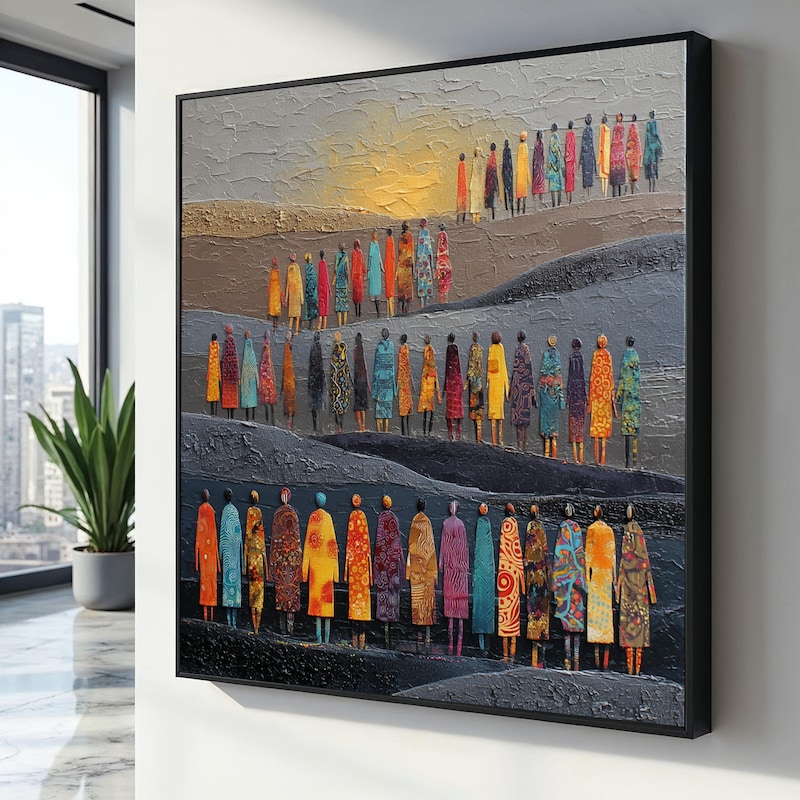 Large Format African Art - Etsy Canada