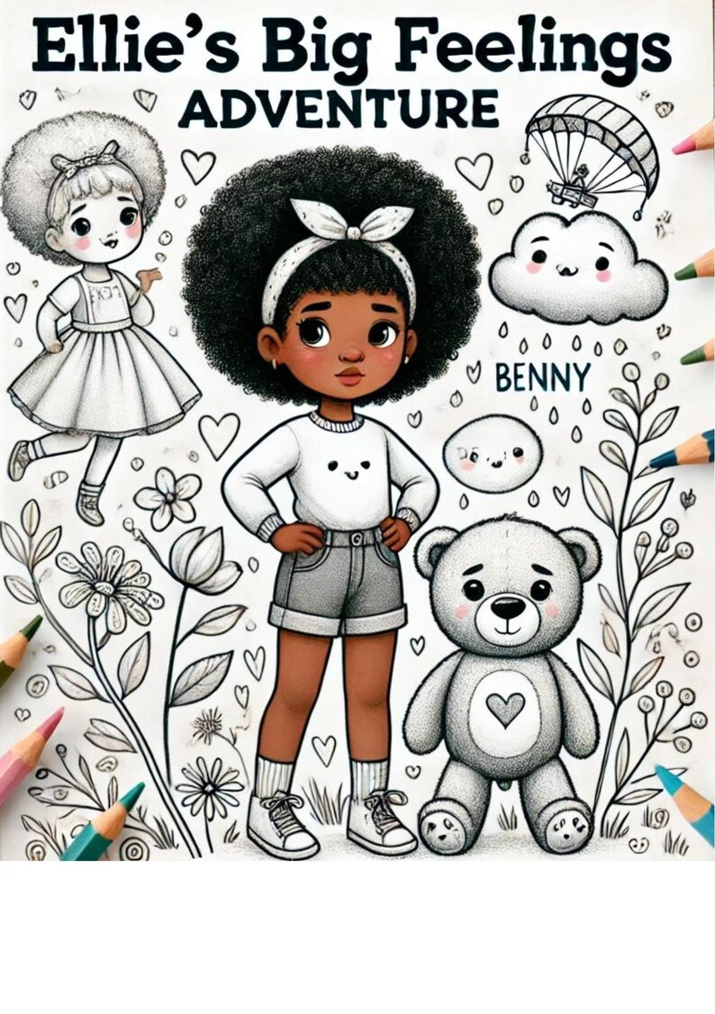 Ellie’s Big Feelings Adventure Coloring Book - Etsy