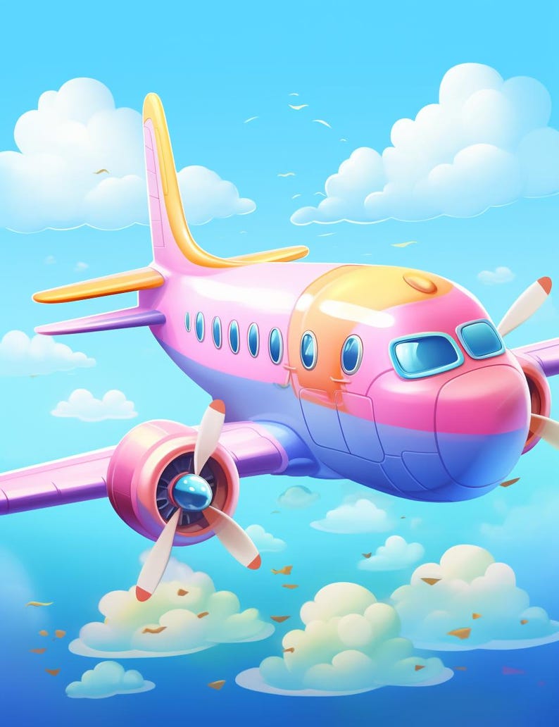 200 Cute Airplane Coloring Pages – Printable PDF for Kids, Fun Aircraft ...