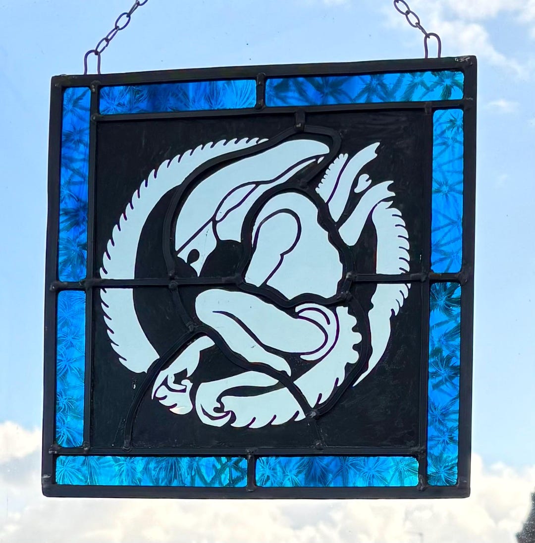 Alien Traditional Stained Glass Panel - Etsy