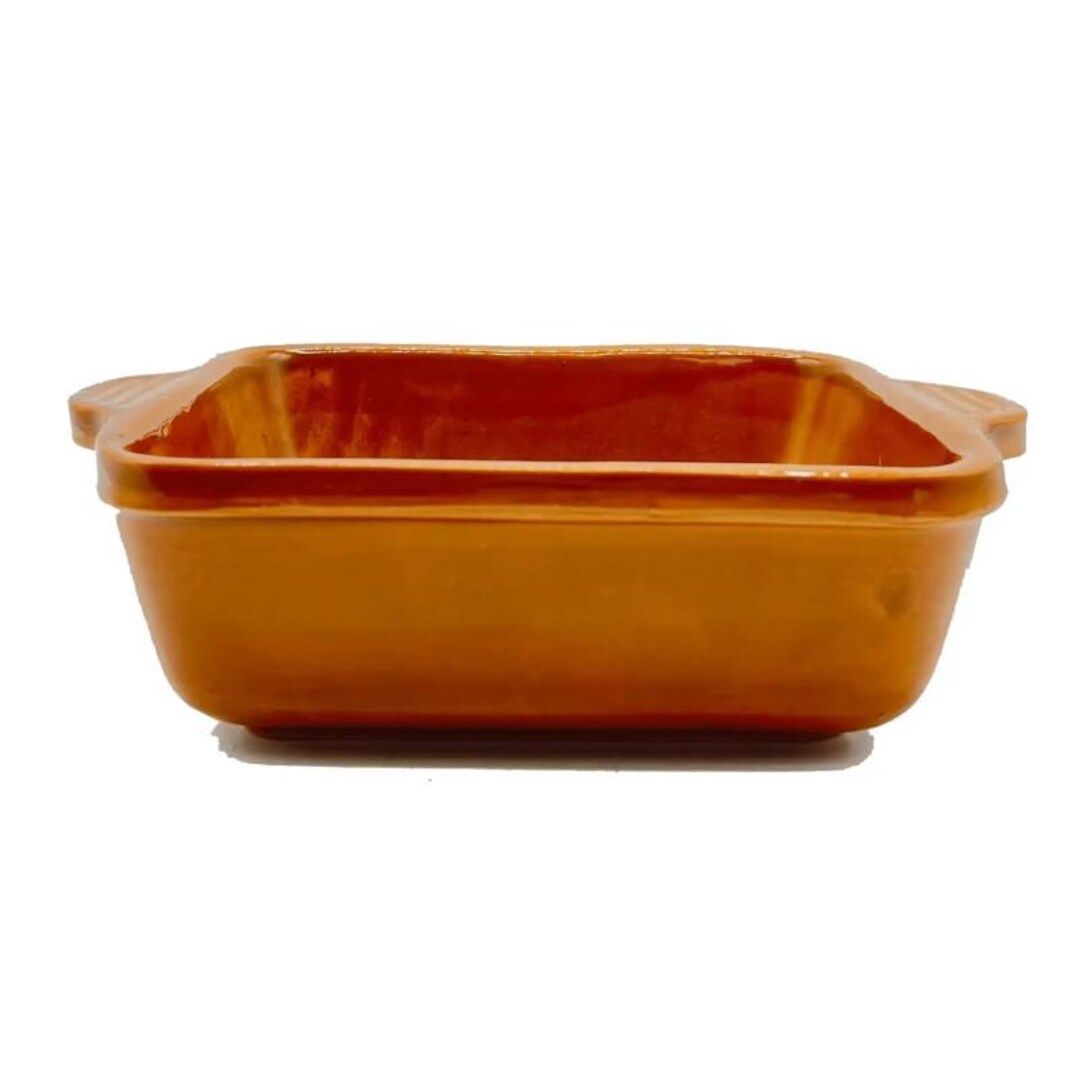 Set of Square Terracotta Ceramic Pans With Handles 16 X 16 Cm - Made in ...