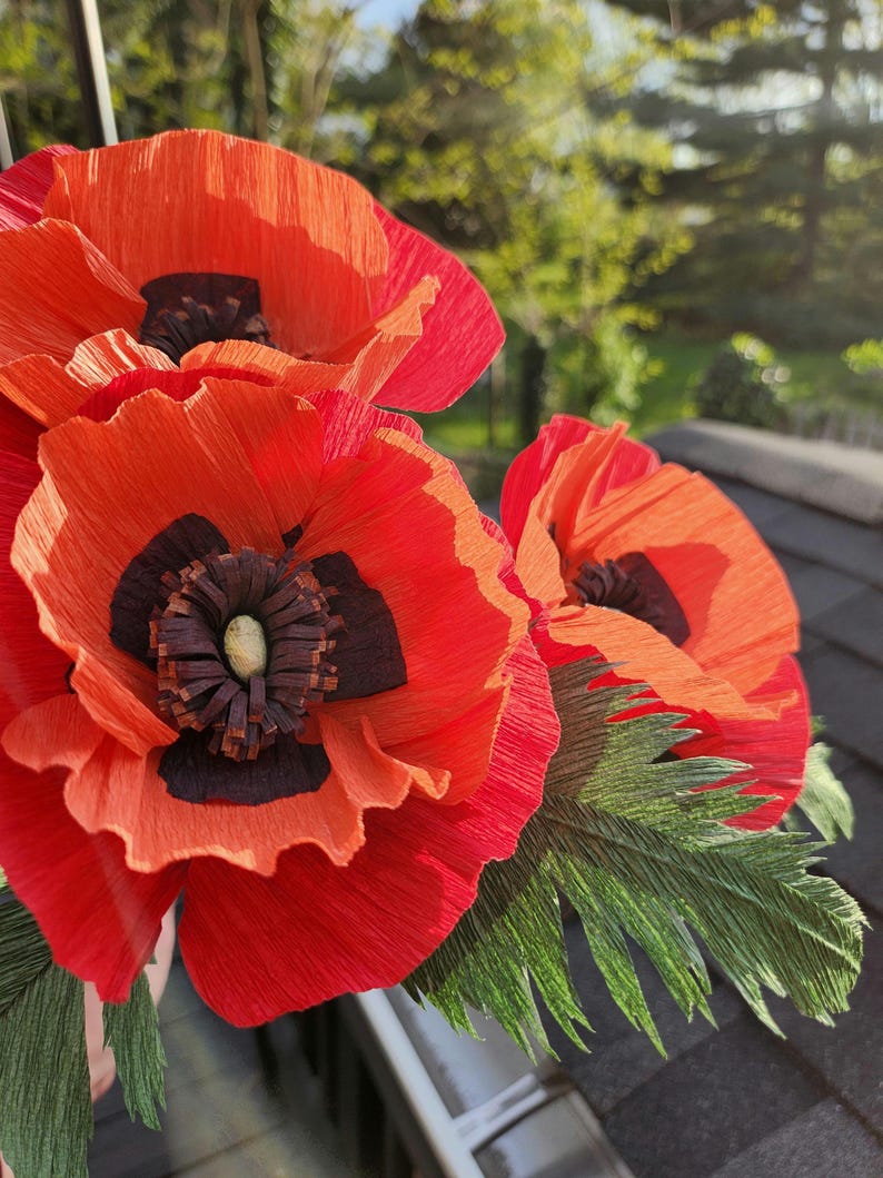 Crepe Paper Flower: Poppies - Etsy