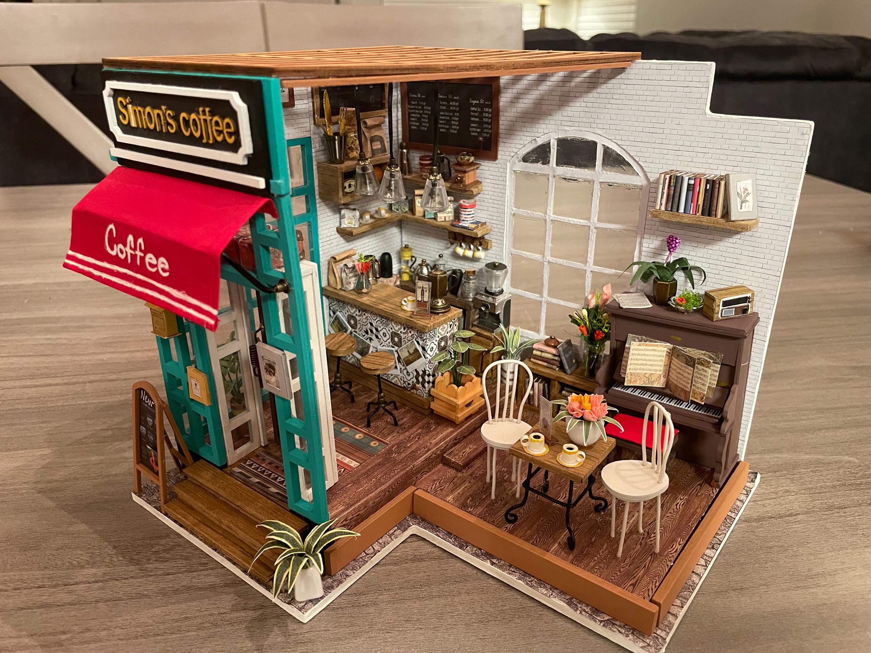 Hand-assembled Rowood Miniature Dollhouse, 1:24 Scale Miniature House ...