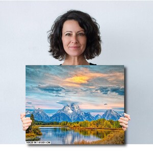 Oxbow Bend Print, Grand Teton National Park, Wyoming Wall Art, Mountain ...