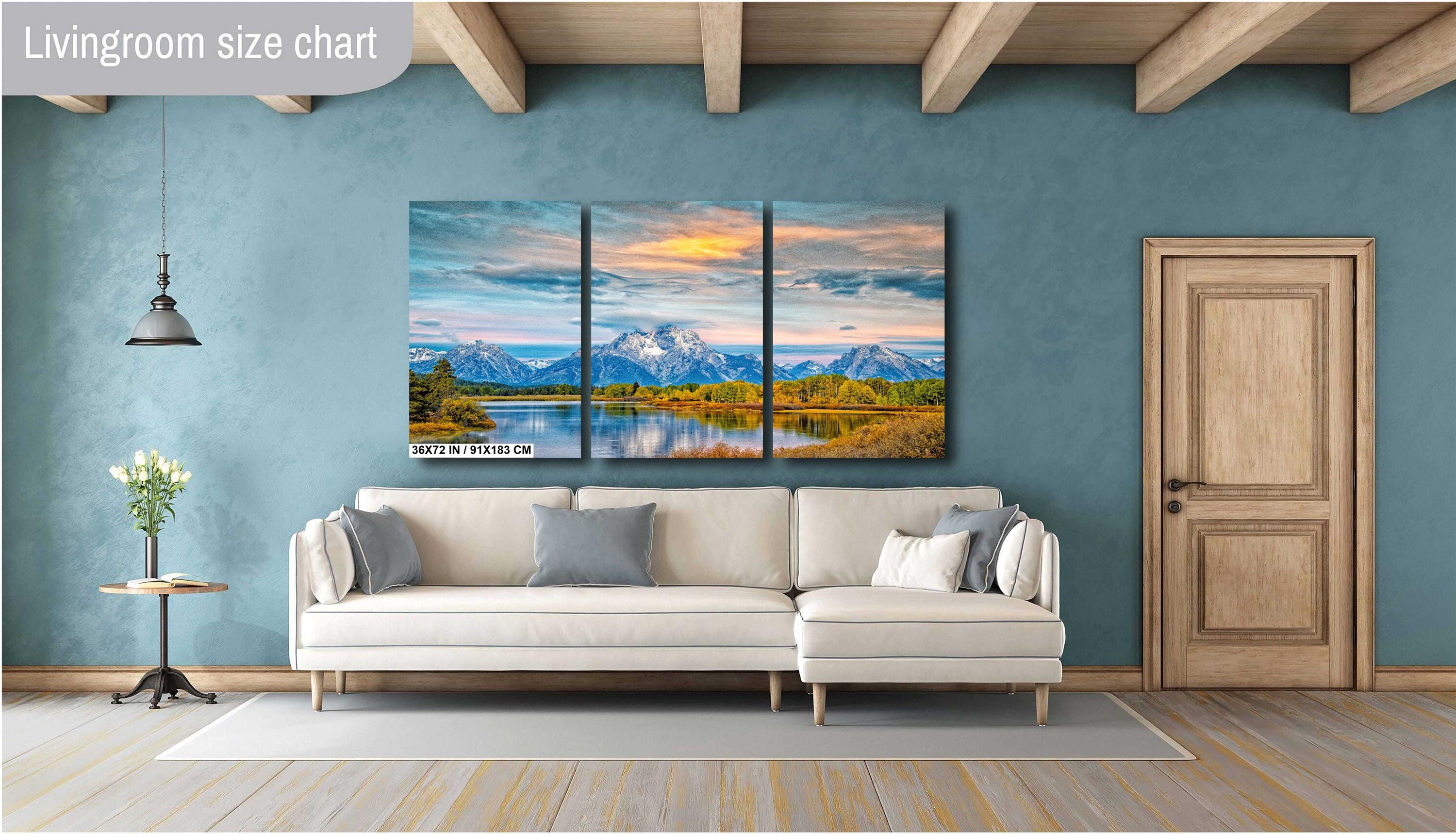 Oxbow Bend Print, Grand Teton National Park, Wyoming Wall Art, Mountain ...