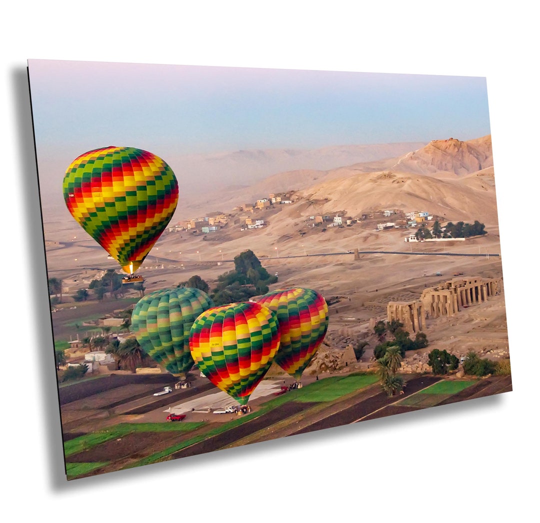 Hot Air Balloons Flying Over Luxor, Hot Air Balloons Flying, Hot Air ...