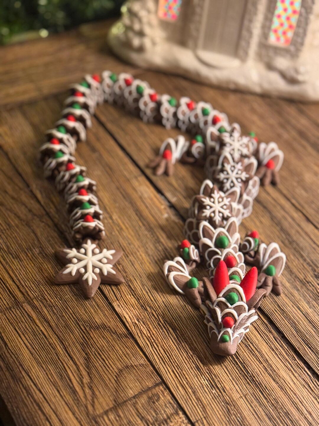 3D Printed Gingerbread Dragon - Etsy