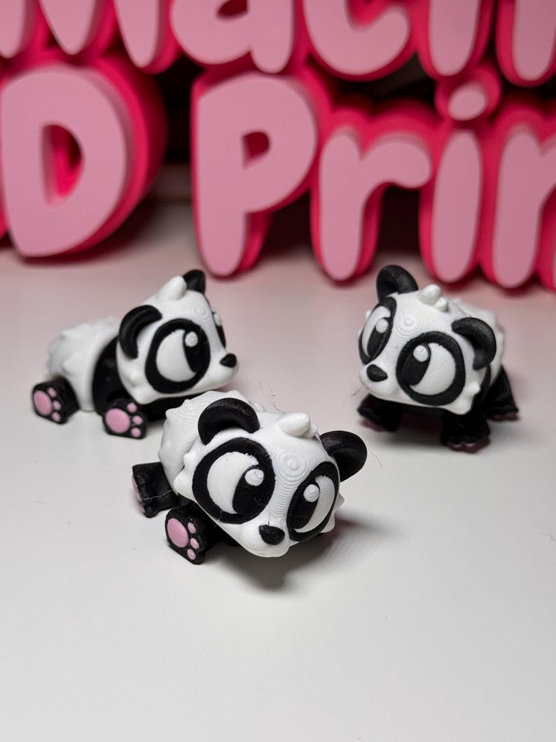 3D Printed Flexi Panda Bear - Etsy