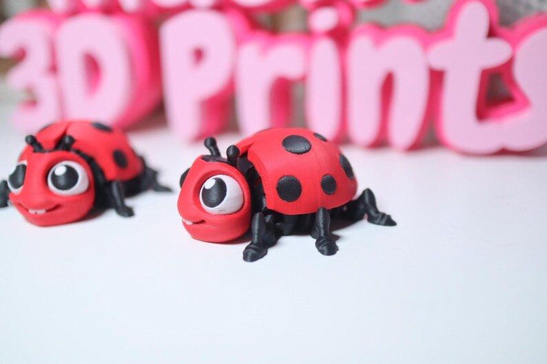 3D Printed Flexi Ladybug - Etsy
