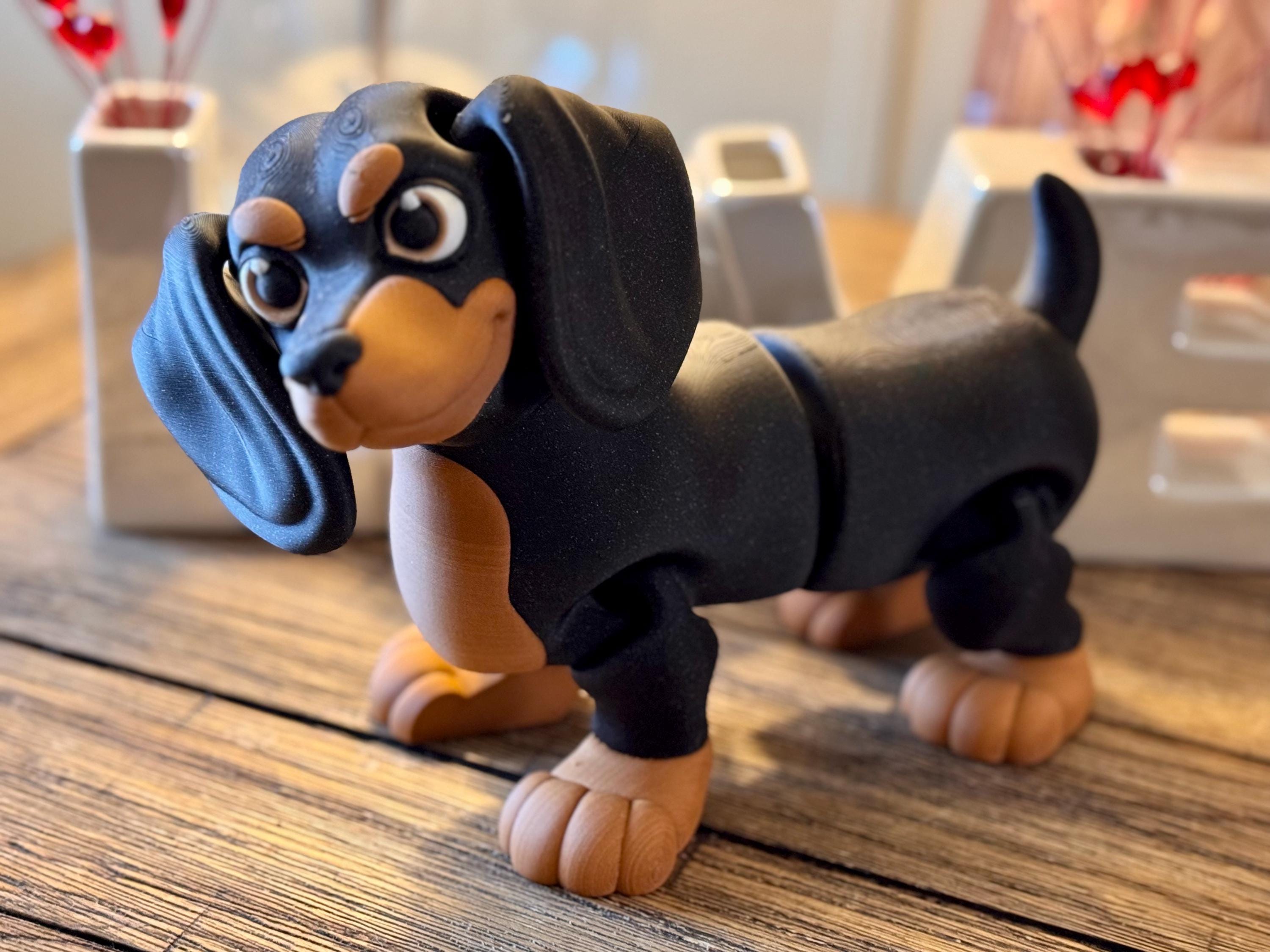 3D Printed Flexi Dachshund - Etsy