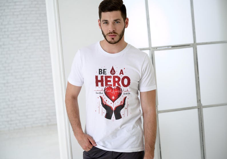 Be a Hero Blood Donation PNG | Save Lives Digital Design | Donor ...
