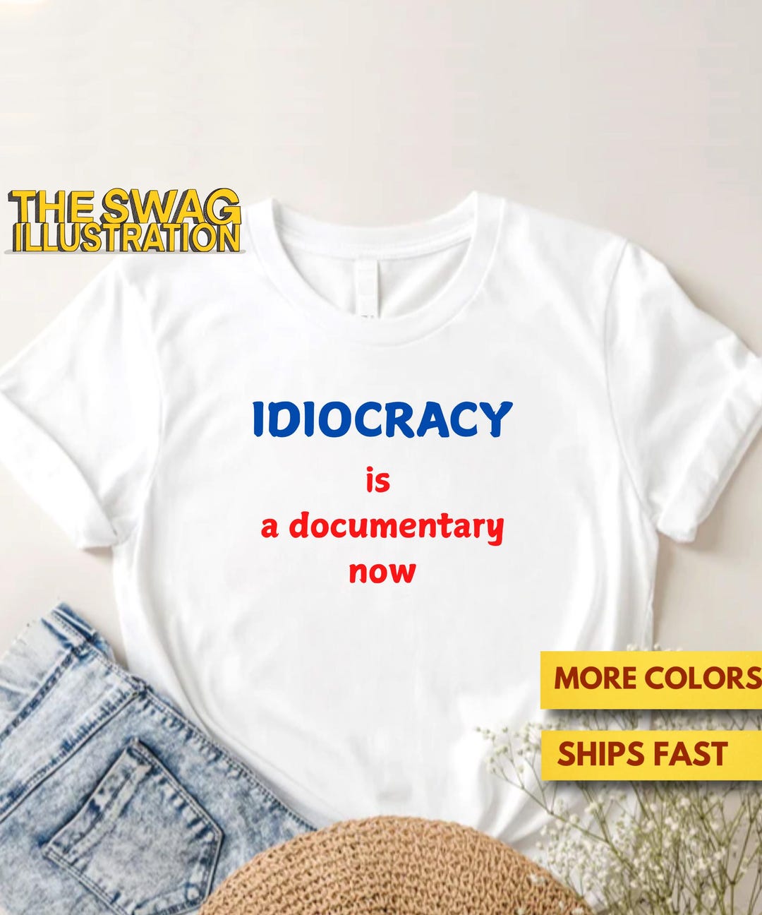 Idiocracy is A Documentary Now Satire Shirt, Idiocracy Movie Meme Shirt ...
