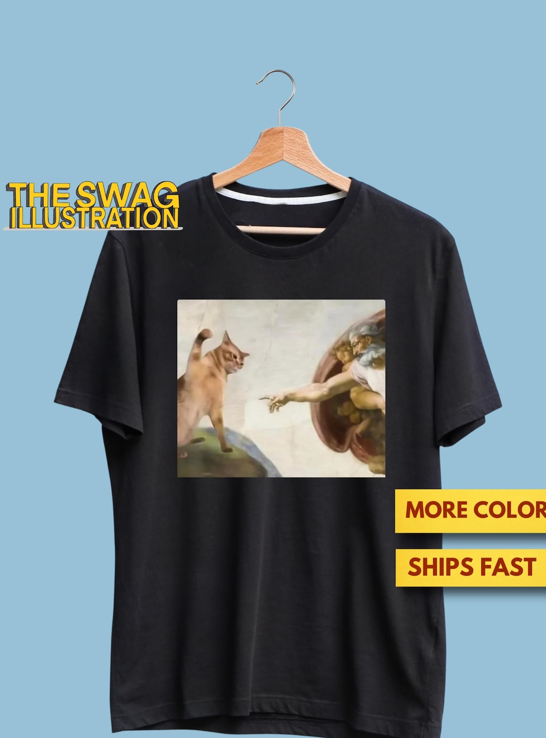 Camiseta divertida de gato, camiseta con meme de gato, camiseta con ...