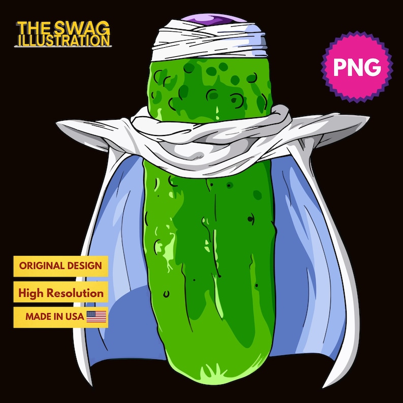 Pickel-o Dragon Ball PNG, Funny Dragon Ball Pickle Digital File, High ...