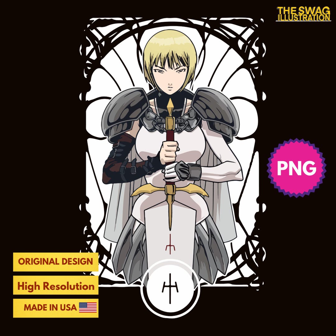 Claymore PNG, Clare Anime Japanese Manga Lover Gift Digital File - Etsy