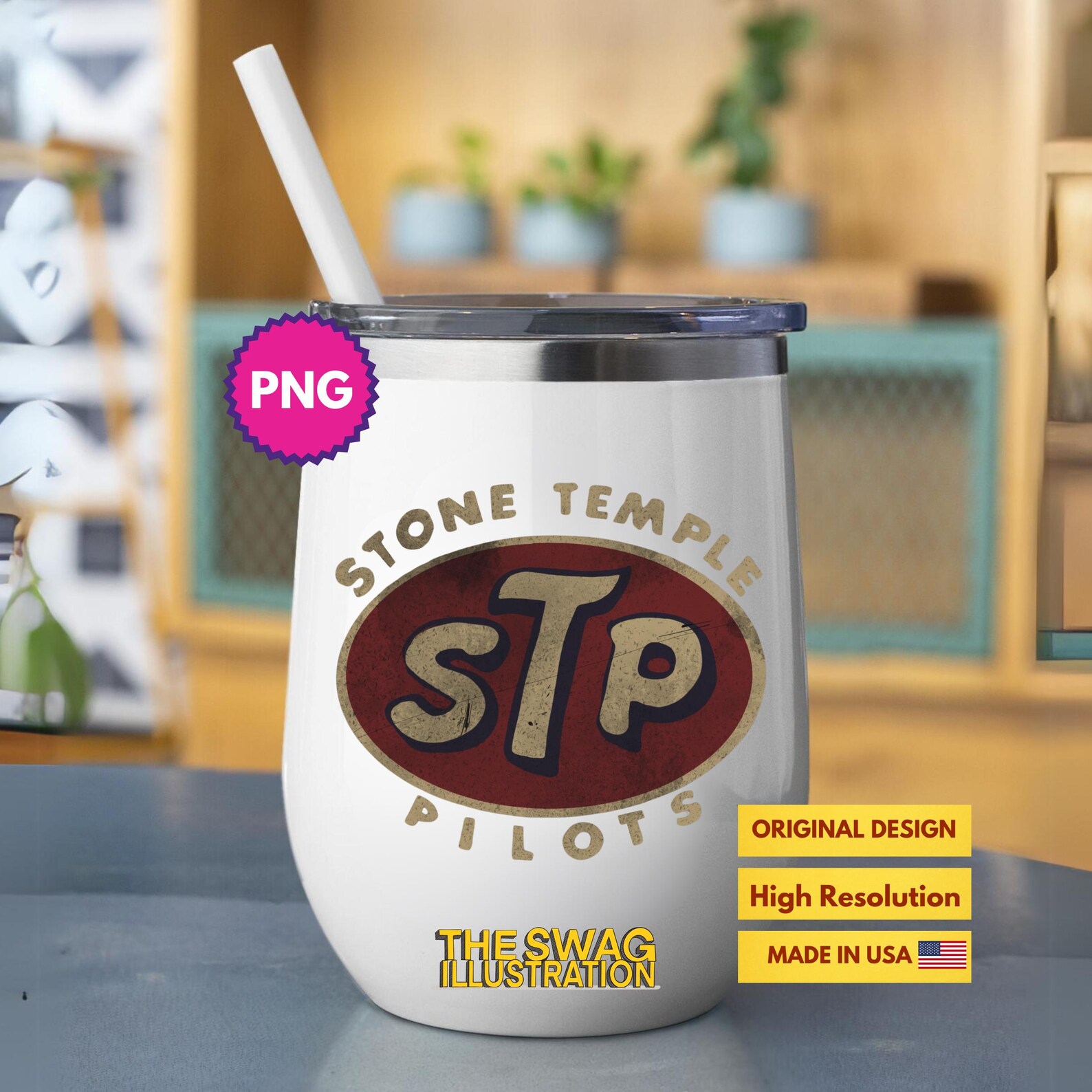 STP Stone Temple Pilots PNG, Grunge Distressed Look, Rock Band Metal Concert Digital File, Music ...