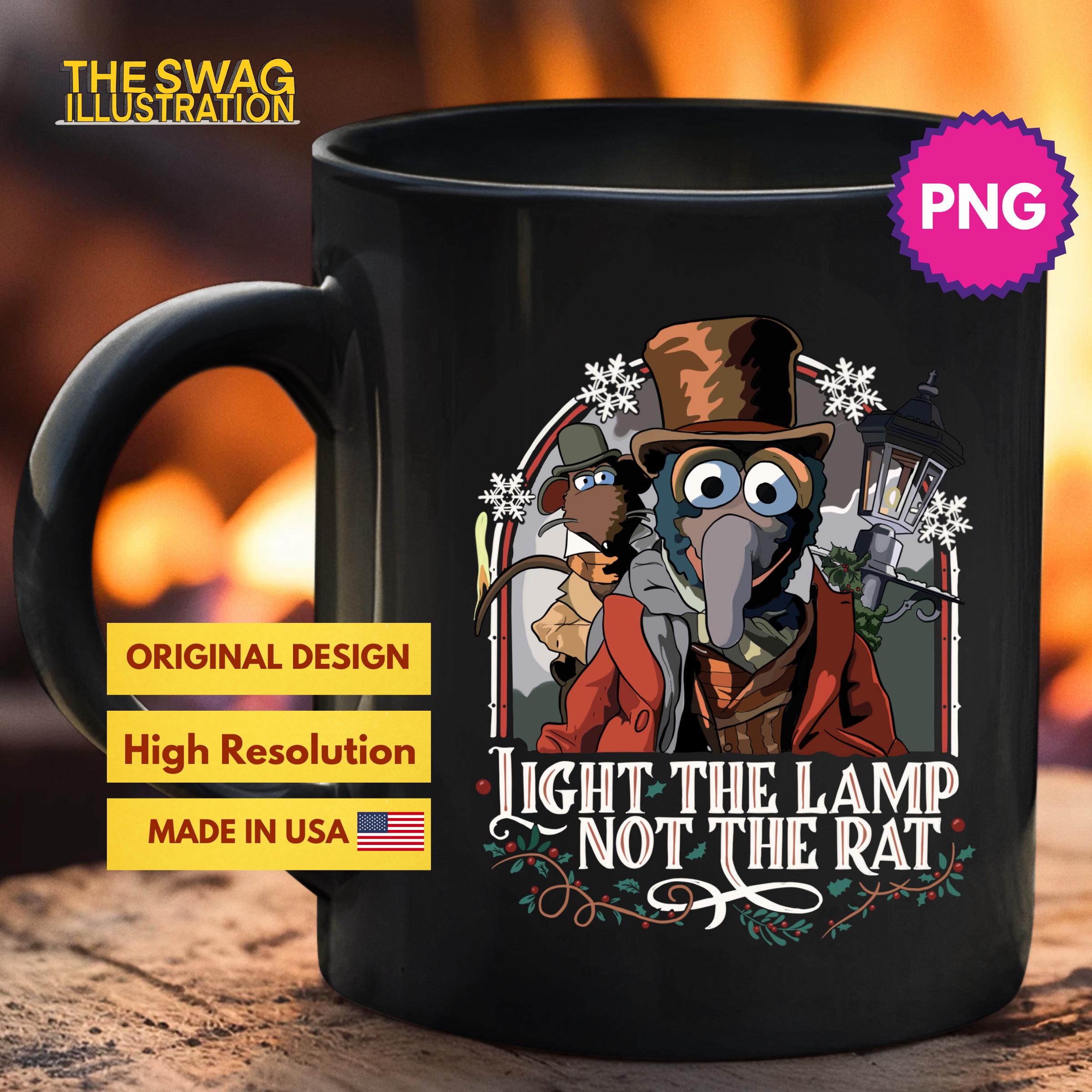 Muppet Christmas Carol PNG, Light the Lamp Not the Rat Digital File ...