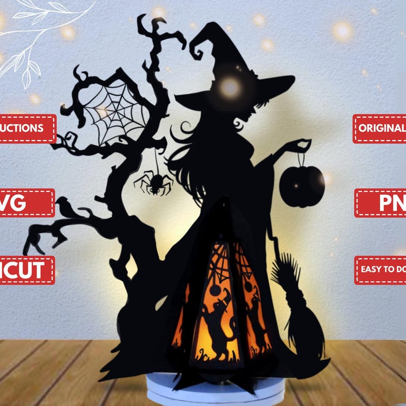 Witch Lantern for Cricut - Etsy