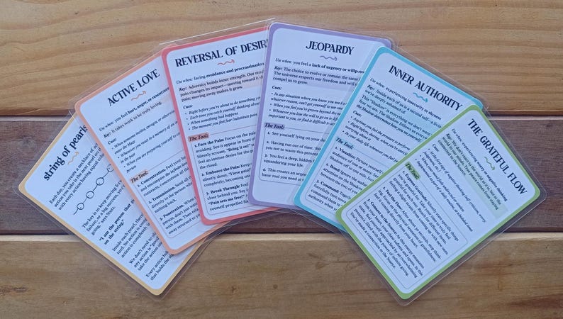 Phil Stutz's THE TOOLS - Printable Flash Cards (digital Download ...