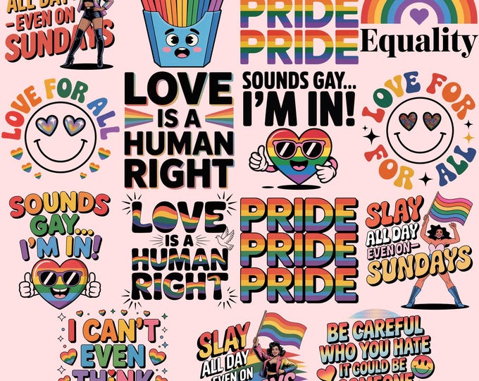 Pride Month PNG Bundle, LGBTQ+ Designs (digital Download) - Etsy