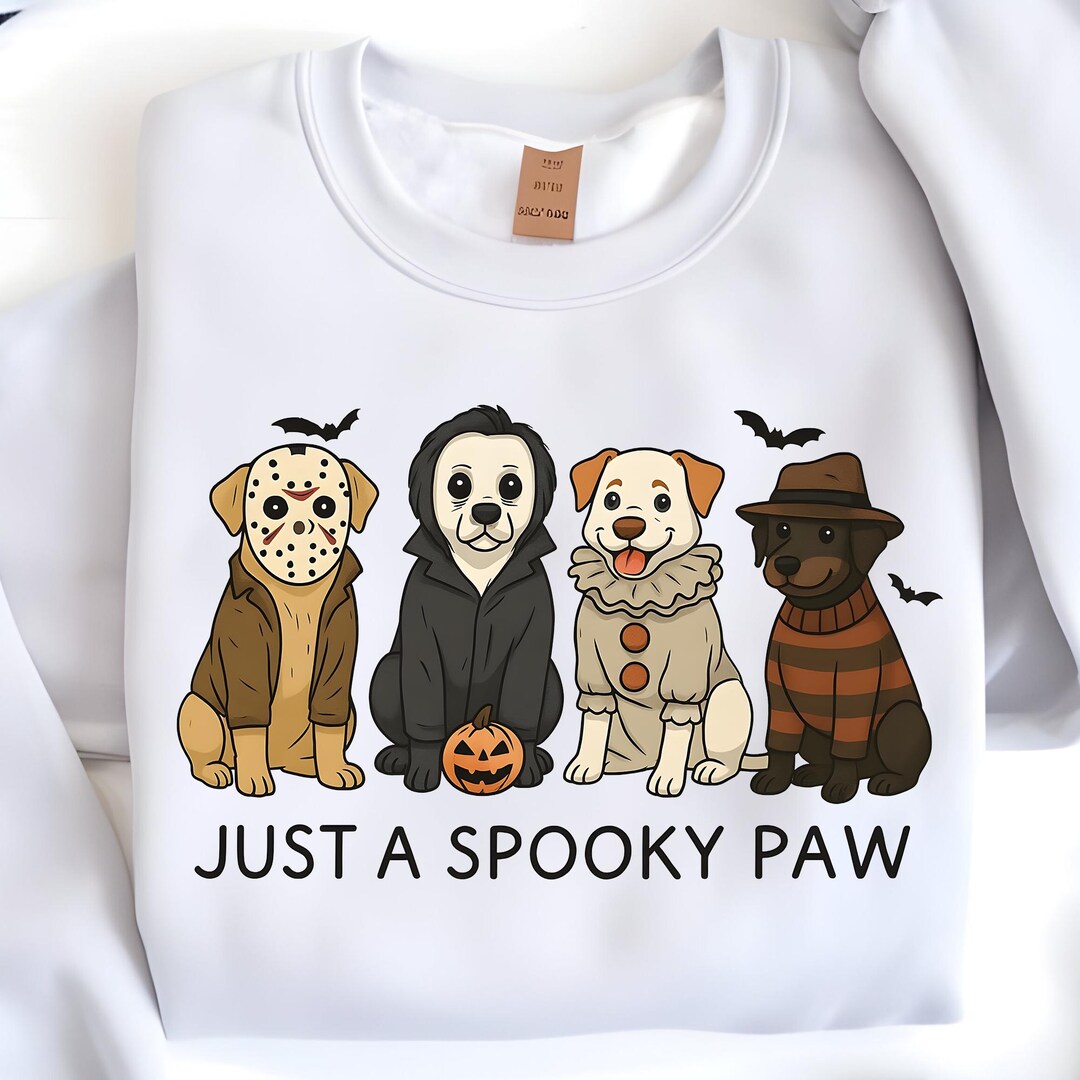 Spooky Paw Halloween Dog PNG, Retro Horror Pups (digital Download) - Etsy