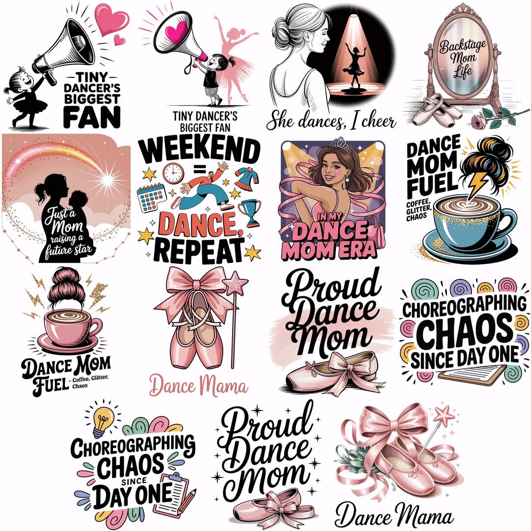 Dance Mom PNG Bundle, Sublimation Designs (digital Download) - Etsy