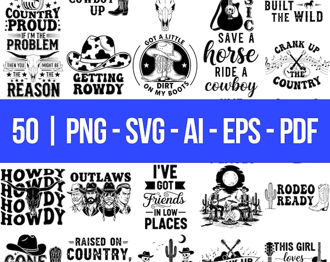 Western Svg Bundle, Western Quotes Svg, Country Life Svg, Howdy Yall ...