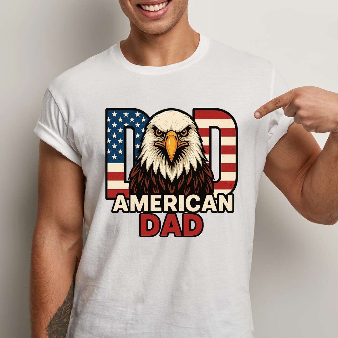 American Dad Bald Eagle PNG, Patriotic Father's Day Design (digital ...