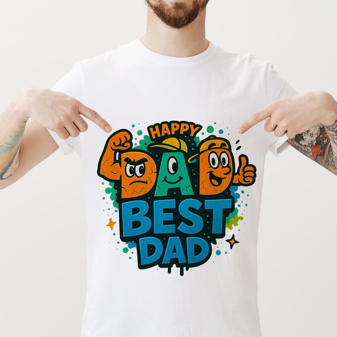 Best Dad Png, Happy Dad Graffiti Png, Strong Dad Cartoon Png, Funny Dad ...