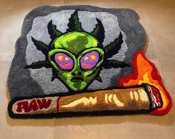 Alien Tufted Rug - Handmade Tufting Rug - Etsy